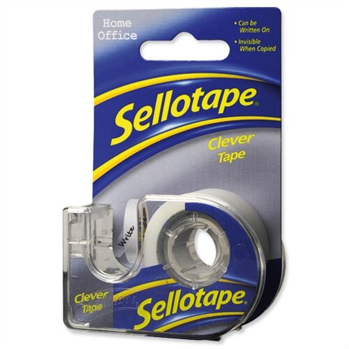 Sellotape Clever Tape Dispenser Roll Matt 18mmx15m Pack 6 - Hunt Office UK