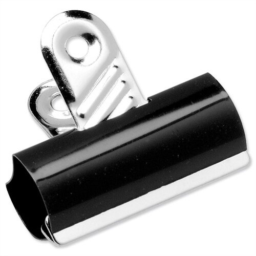 Metal Bull Dog Grip Clips 30mm Width Black Pack 10 5 Star - Hunt Office UK