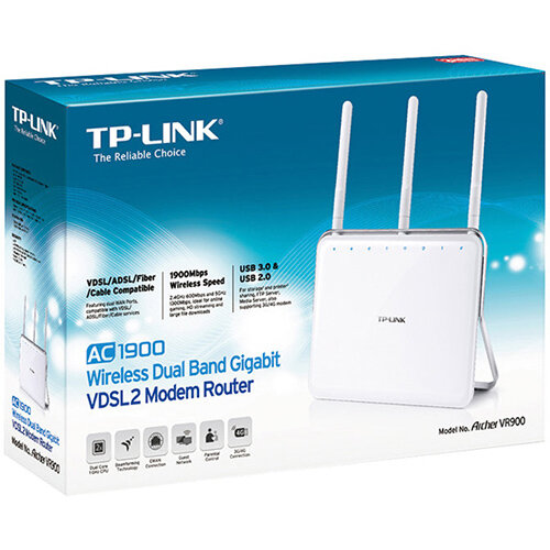 TP-Link Archer VR900 - v3 - Wireless Router - DSL Modem - 802.11a/b/g/n ...
