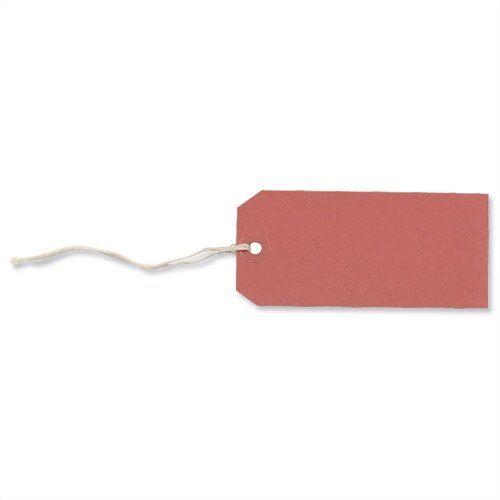 Strung Tags Red Pack 1000 Merit - Hunt Office UK