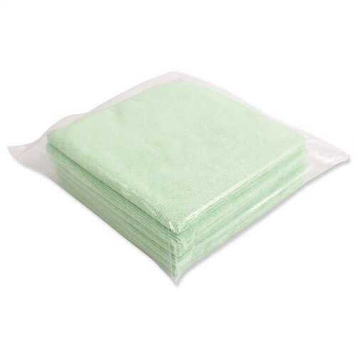 5 Star Green Microfibre Heavy Duty Cleaning Cloths Pack 6 - Hunt Office UK