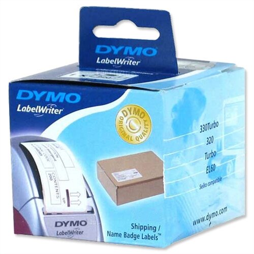 Dymo 99014 Labelwriter Labels Name Badge and Shipping 54 x 101mm Pack ...