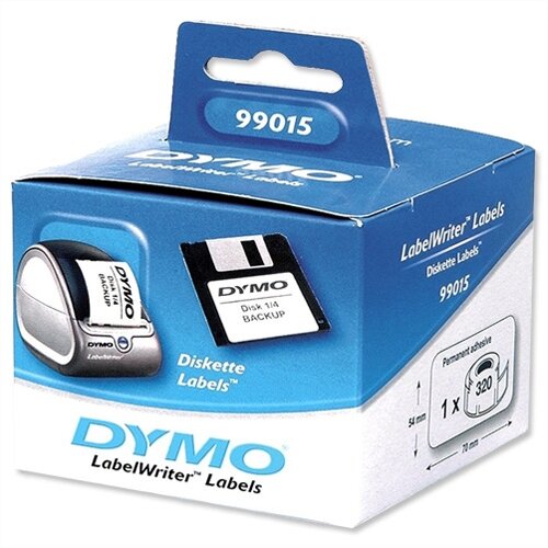 Dymo 3.5 inch Diskette Labelwriter Labels 99015 Pack 320 - Hunt Office UK