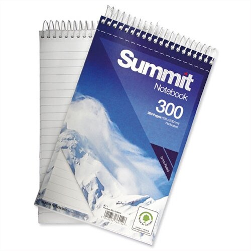 Wirebound Notebook Headbound 125x200mm 300 Pages Pack 5 Summit - Hunt ...