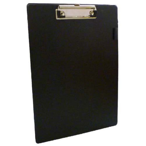 ValueX Standard Clipboard PVC Cover A4 Black - HuntOffice.co.uk