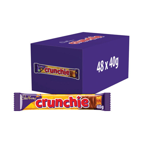 Cadbury Chocolate Crunchie Bars Pack 48 100140 - Hunt Office UK