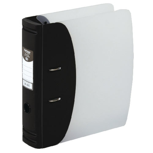 Hermes Lever Arch File Heavy Duty A4 78mm Capacity Black 832001 - Hunt ...
