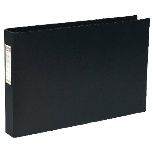 Elba 4D-Ring Binder PVC A3 30mm Oblong Black - Hunt Office UK
