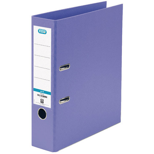 Elba PVC A4 70mm Purple Lever Arch File 100202167 - Hunt Office UK