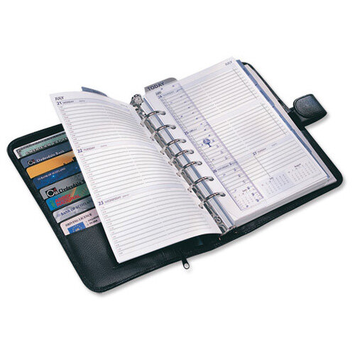 Collins Balmoral 2017 Desk Organiser Black DK4699 - Hunt Office UK