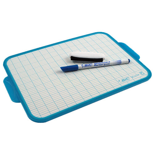Bic Velleda Dry Wipe Board 190x260mm Blue 218 002183 - Hunt Office UK