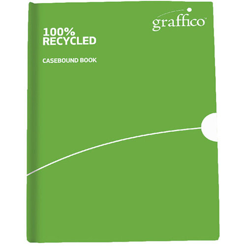 Graffico Recycled Casebound A4 Notebook Feint Ruled 160 Pages 9100032 ...
