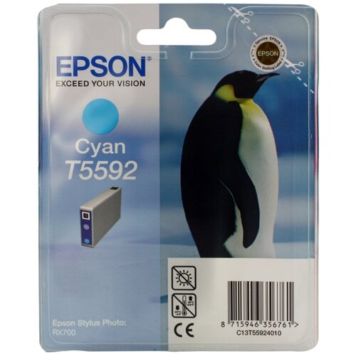 Epson Stylus Photo RX700 Inkjet Cartridge Cyan 13ml T5592 C13T559240 ...