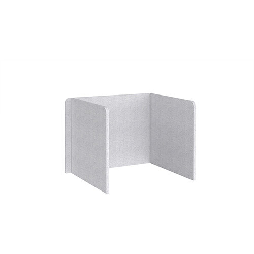 Free-Standing 3-Sided 700Mm High Fabric Desktop Screen 1000Mm Wide ...