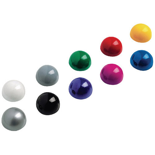 Lincmark Dome Magnets 0.6Kg Cap 10-piece Assorted 6166099 - Hunt Office UK