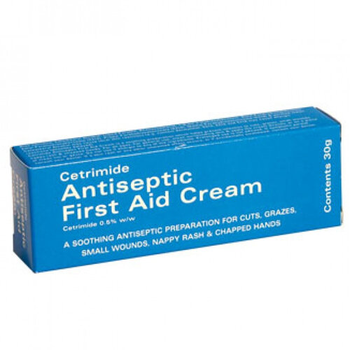 Cetrimide Antiseptic First Aid Cream 30g 1603003 - Hunt Office UK