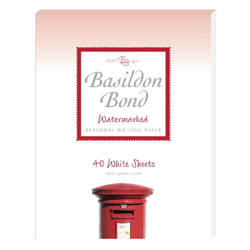 Basildon Bond White Writing Pad 178 X 229mm 40 Sheets Pack of 10 ...