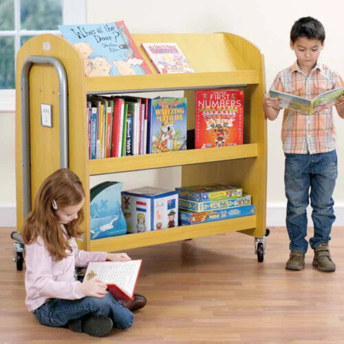 Library Trolley with Display Shelf - Hunt Office UK