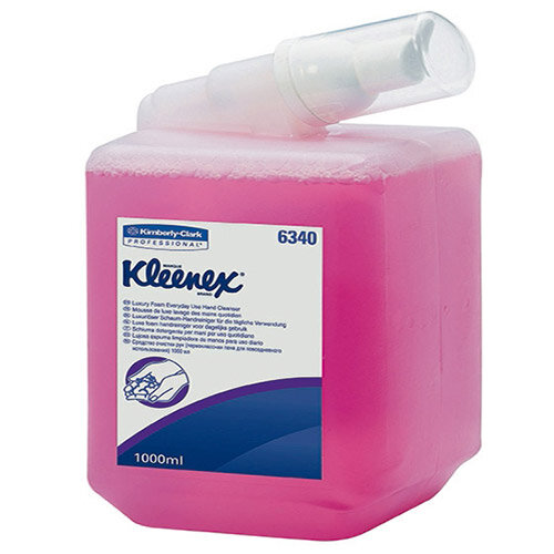 Kleenex Luxury Hand Wash Foam Soap Dispensers Refill Cartridges Pink ...