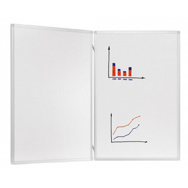 Franken Trio Lacquered Folding Whiteboard System 600 x 900mm - Hunt ...