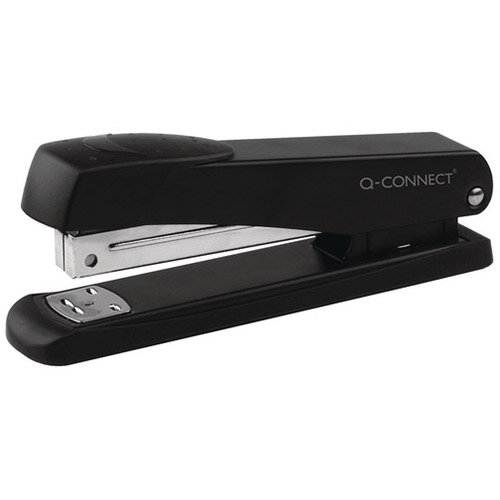 Q-Connect Metal Stapler Full Strip Black - Hunt Office UK