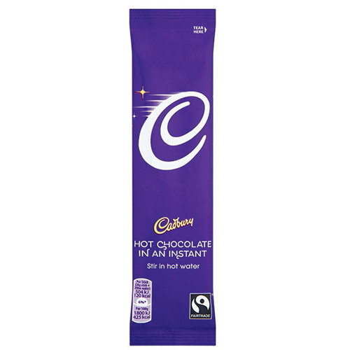 Cadbury Instant Hot Drinking Chocolate Powder Sachets 28g (50 Pack ...