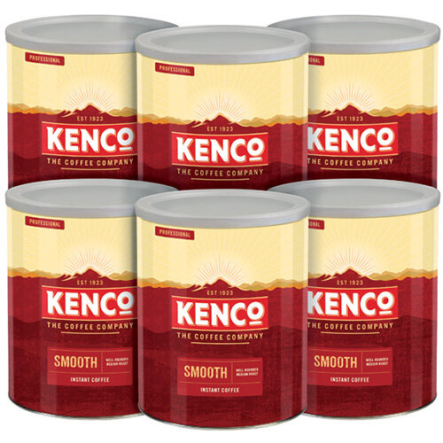 Kenco Smooth Case Deal 750g Pack of 6 4032075 - Hunt Office UK
