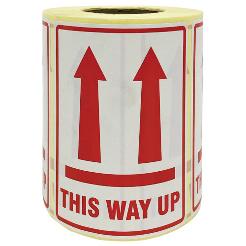 This Way Up Parcel Labels 500 Per Roll MA07625 - Hunt Office UK