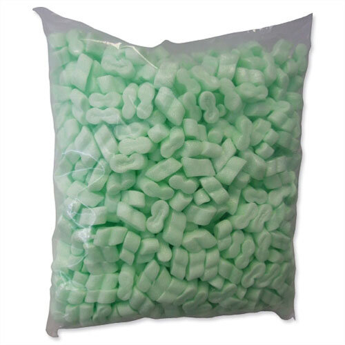Green Loosefill Polystyrene Chips Bubble Wrap ( Pack of 15 Cubic Feet ...