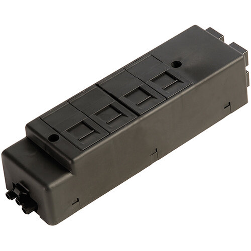 Under desk power bar 4 x RJ45 sockets - black - Hunt Office UK