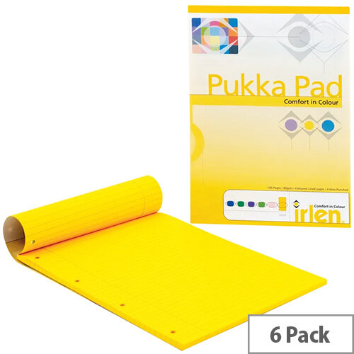 Pukka Pad A4 Refill Pad Paper Gold Pack 6 - Hunt Office UK