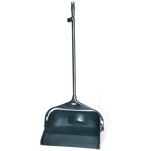 Rubbermaid Plastic Lobby Pro Wet & Dry Spill Dust Pan Black - Hunt ...