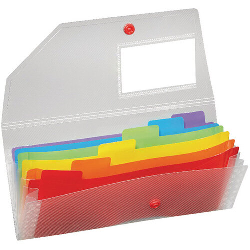 Snopake Rainbow Expanding Organiser DL 15770 - Hunt Office UK