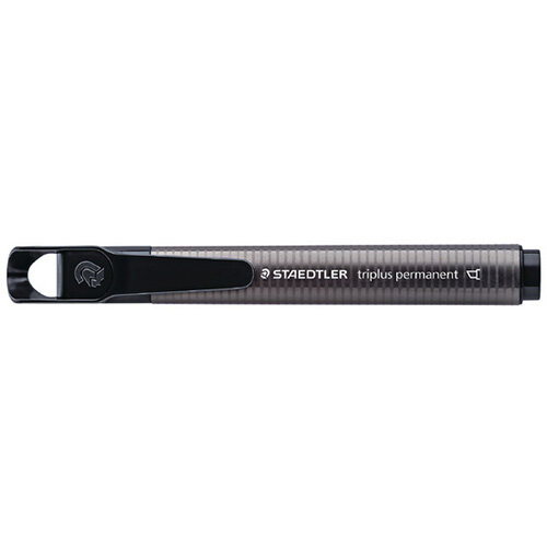 Staedtler Triplus Permanent Marker Chisel Tip Black 3550-9 - Hunt Office UK