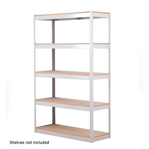 Zamba 5-Shelf Archive Unit W1200mm Grey ZZLI5GR188A12045 - Hunt Office UK