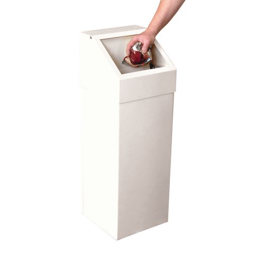 Bin-Sprung Flap-Without Liner White-310mm Squarex895mm High - Hunt ...