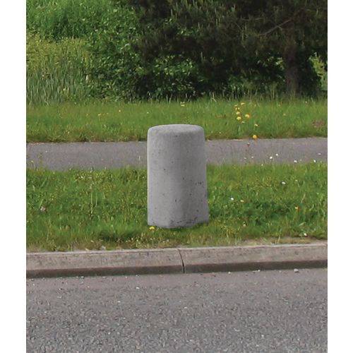 Verge Marker Bollard Plain Smooth Grey Finish - Hunt Office UK