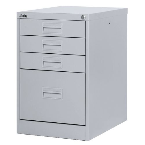 Filing Cabinet Midi Light Grey Steel HxWxD: 711x458x622mm 1 Filing ...