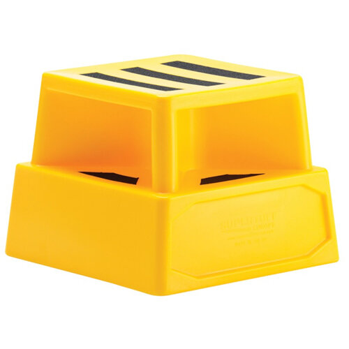 Heavy Duty Plastic Step Yellow - Hunt Office UK