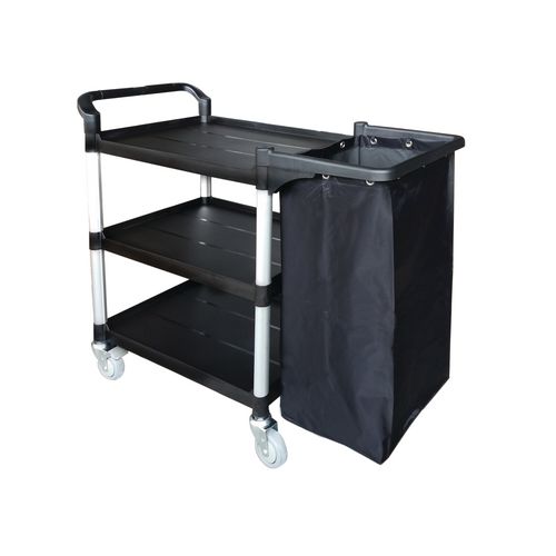 Three Tier Plastic Tray Trolley Open With Frame & Nylon Bag - Hunt ...
