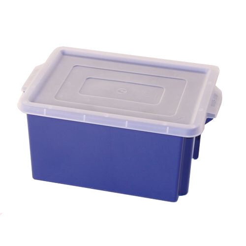 Container 32L Plastic In Blue With Opaque Lid - Hunt Office UK