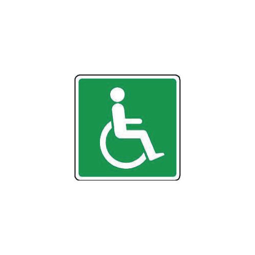 Sign Disabled Pictorial 400x400 Polycarb - Hunt Office UK