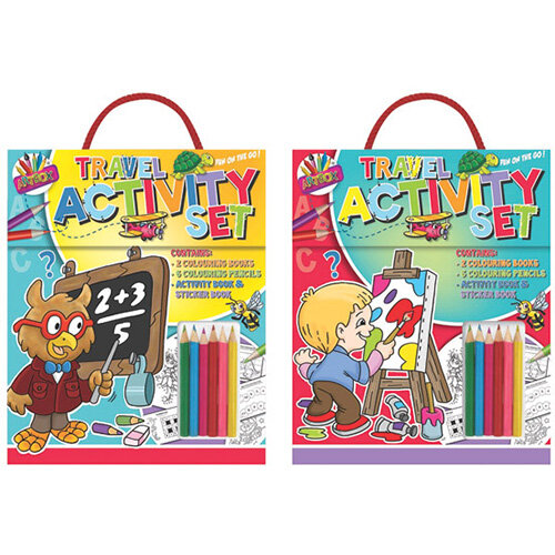 Artbox Childrens Travel Activity Set Pack of 6 6893 - Hunt Office UK