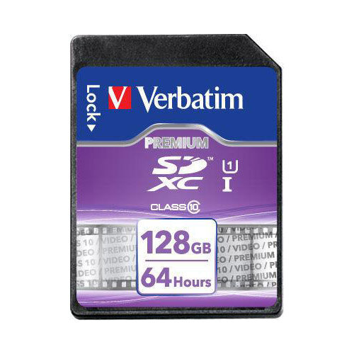 Verbatim SD Card Class 10 128GB Ref 44025 - Hunt Office UK