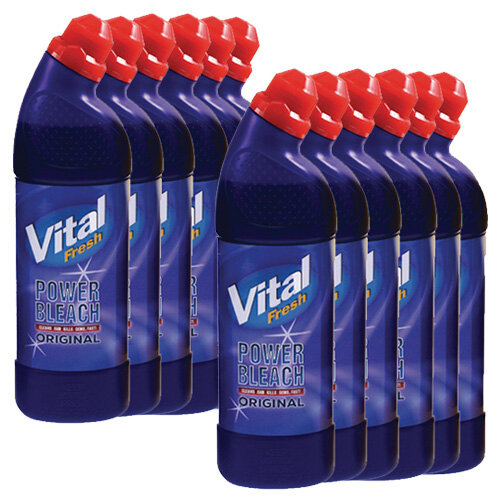 Vital Fresh Power Bleach Cleaner 750ml Pack of 12 WX00208 - Hunt Office UK