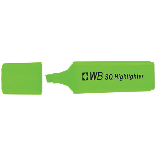 HiGlo Highlighter Pens Green Pack 10 WX01113 - Hunt Office UK