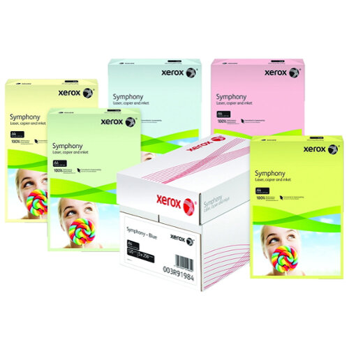 Xerox Symphony Assorted Rainbow A4 Paper 80gsm Box of 2500 003R97500 ...