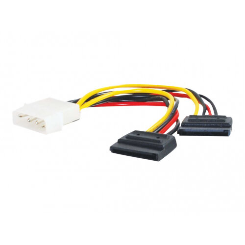 C2G Serial ATA (SATA) Dual Power Splitter Cable - Power splitter - 4 ...