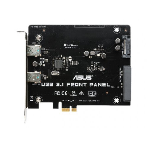 ASUS USB 3.1 FRONT PANEL - USB adapter - PCIe x4 - USB 3.1 x 2 - Hunt ...