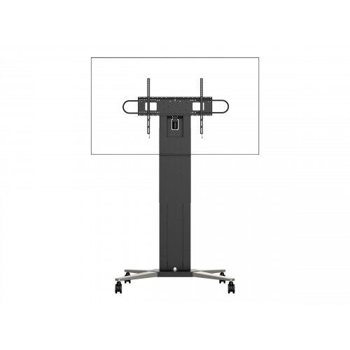 Vision - Cart - motorised - for flat panel - trolley - steel - matte ...